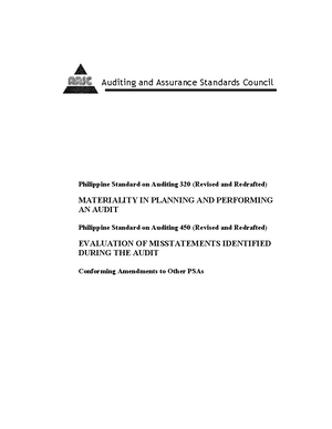 BSA 31P - Chapter 1 - Study online at quizlet/_djadi AUDITING According to Philippine Standards ...