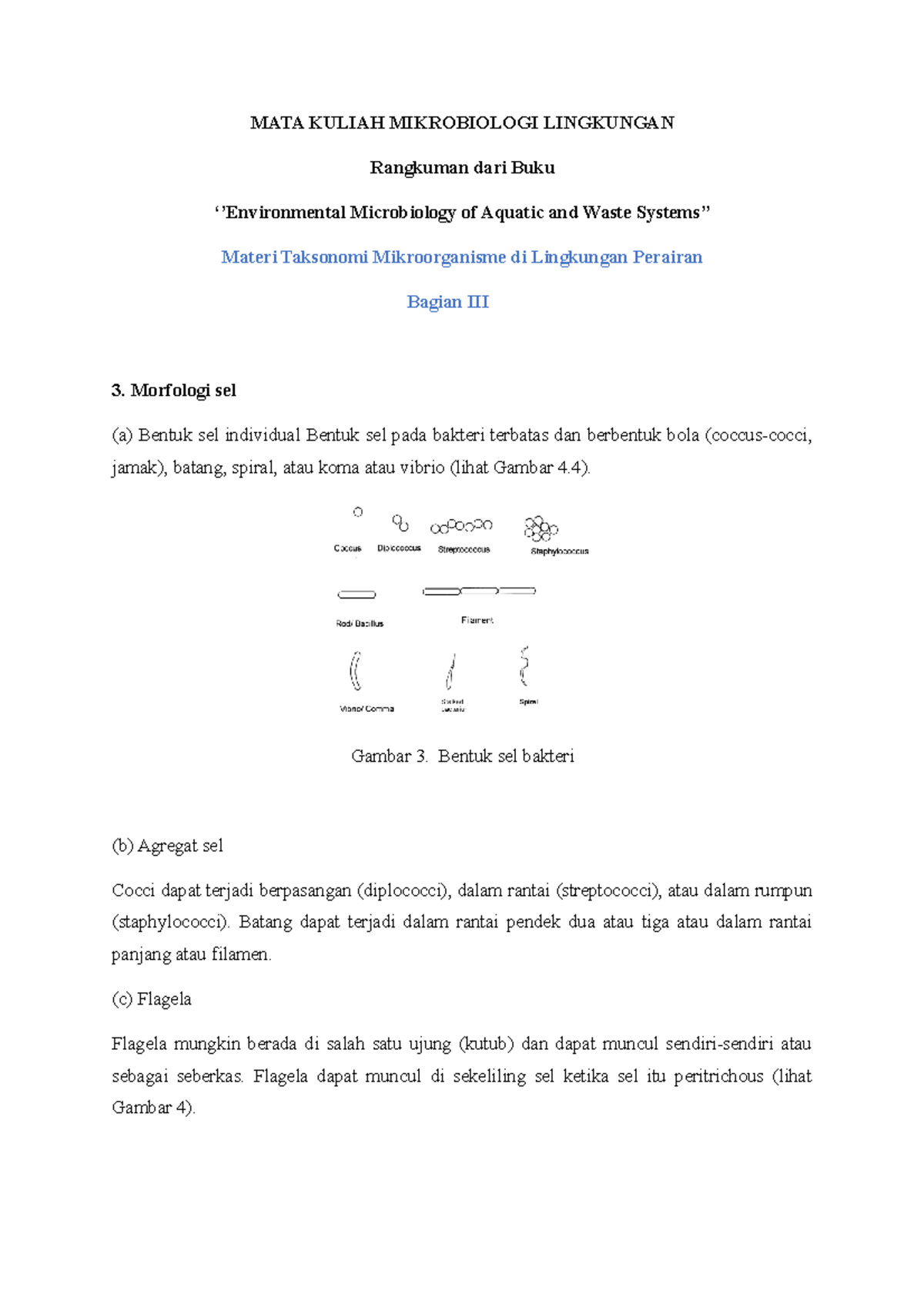 Mikrobiologi Lingkungan - Taksonomi Mikroorganisme di Lingkungan ...