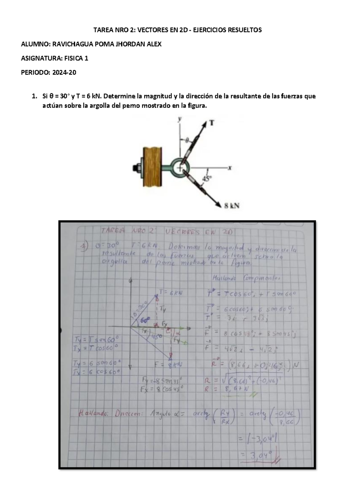 Ravichagua POMA Jhordan ALEX T-2 - TAREA NRO 2: VECTORES EN 2D ...