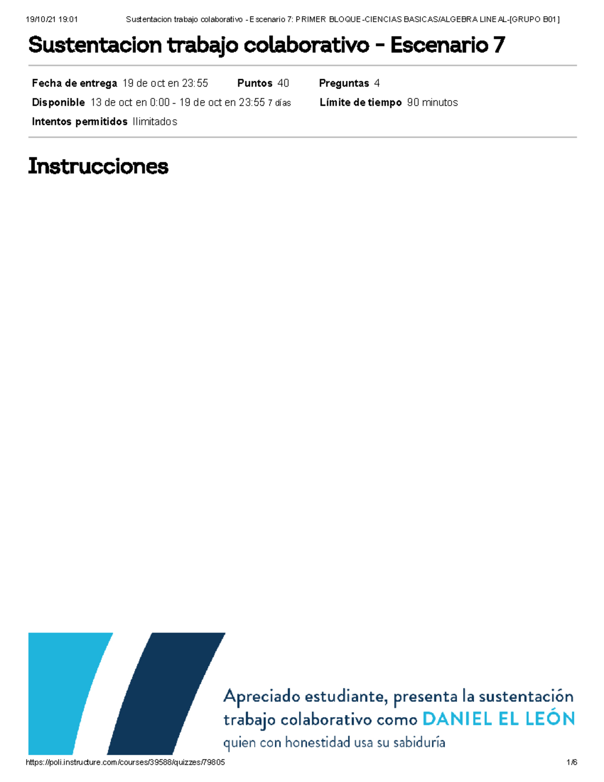 Sustentacion trabajo colaborativo - Escenario 7 Primer Bloque- Ciencias Basicas Algebra Lineal ...