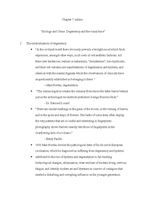 6 Outline Delaney - Chapter 6 Outline “The transparent body: bio cultures of evolution, eugenics ...