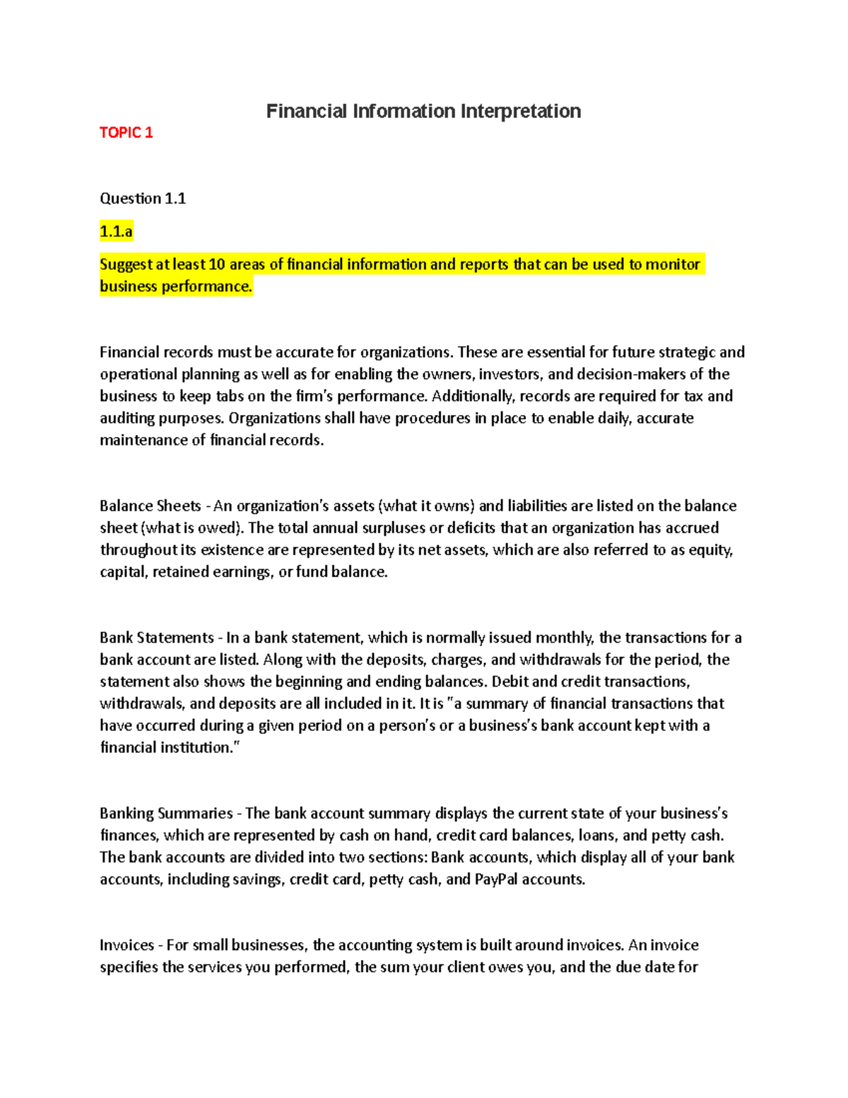 Financial-Information-Interpretation - Financial Information ...