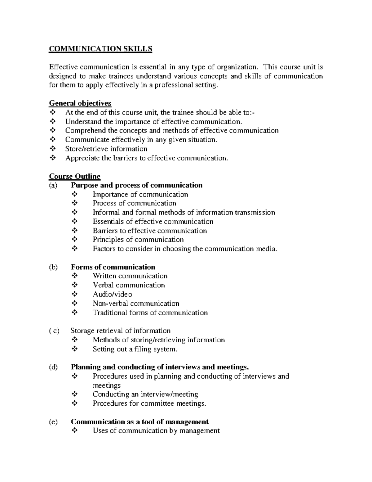 Communication Skills Editted - Mrs. Faith Wachira - COMMUNICATION ...