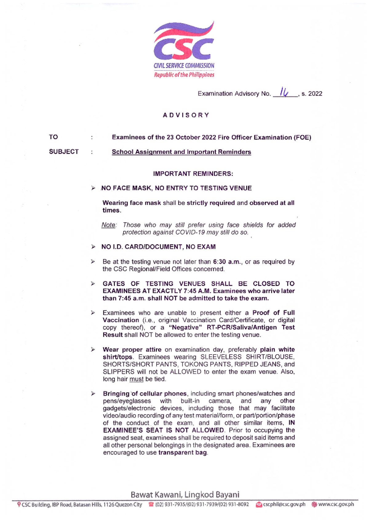 Exam Advisory-2 - Exam Advisory-2 - accountancy - Studocu
