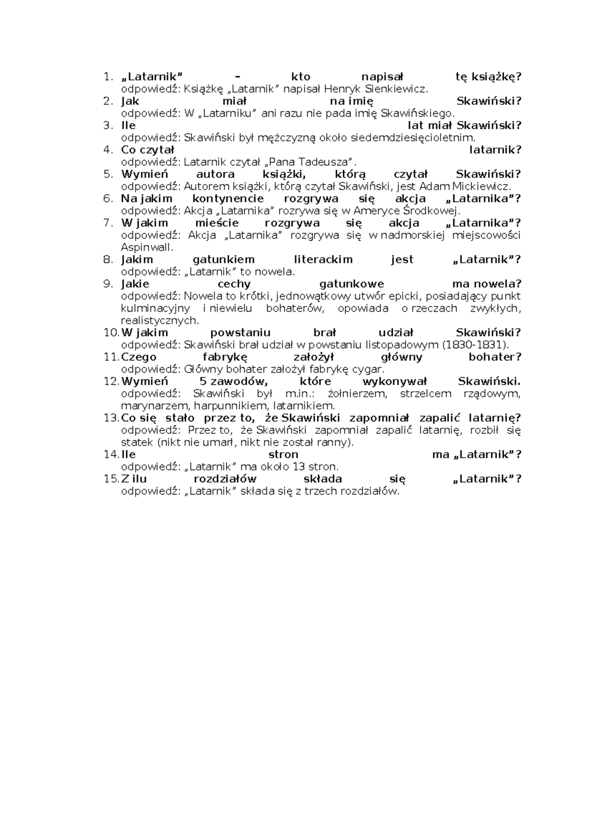 Latarnik - yhhhhhh - „Latarnik” – kto napisał tę książkę? odpowiedź ...