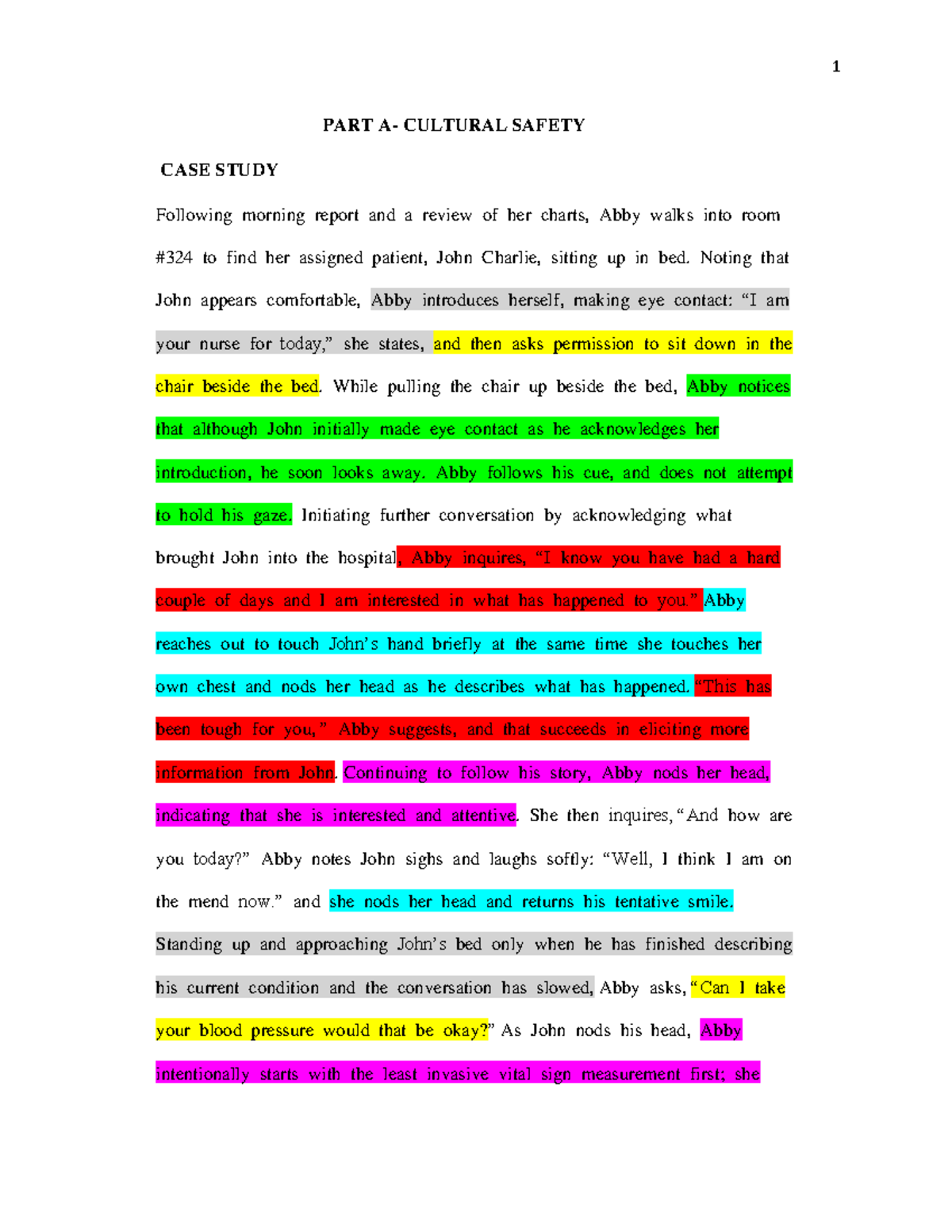 Social Identity And Social Location assignment 1 - PART A- CULTURAL ...
