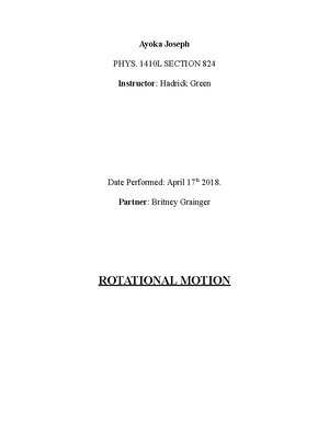 Spring-Mass Lab - Spring-Mass Lab - Kachi Anyanwu PHYS- Properties of a ...