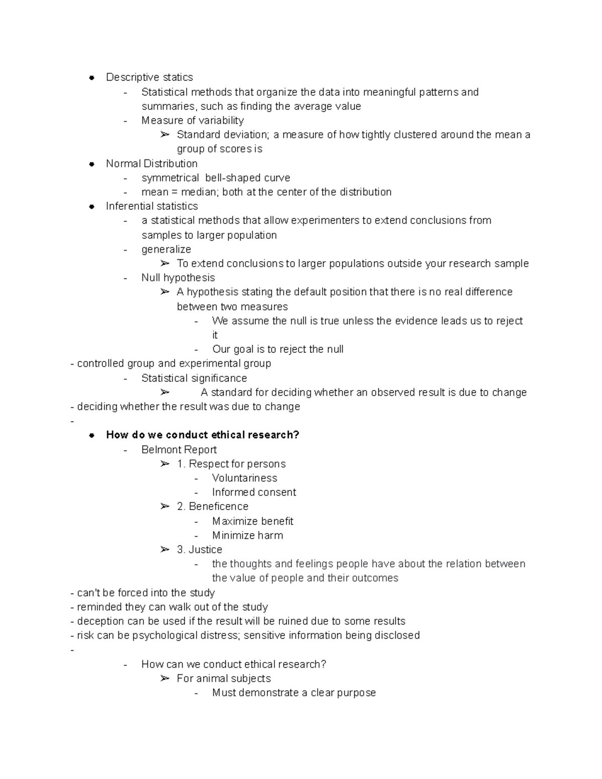 Psychology 1100 Research methods Day 3 8 31 22 - Descriptive statics ...