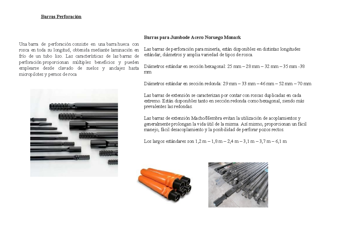 517151779-barrenos - buena informacion - Una barra de perforación ...