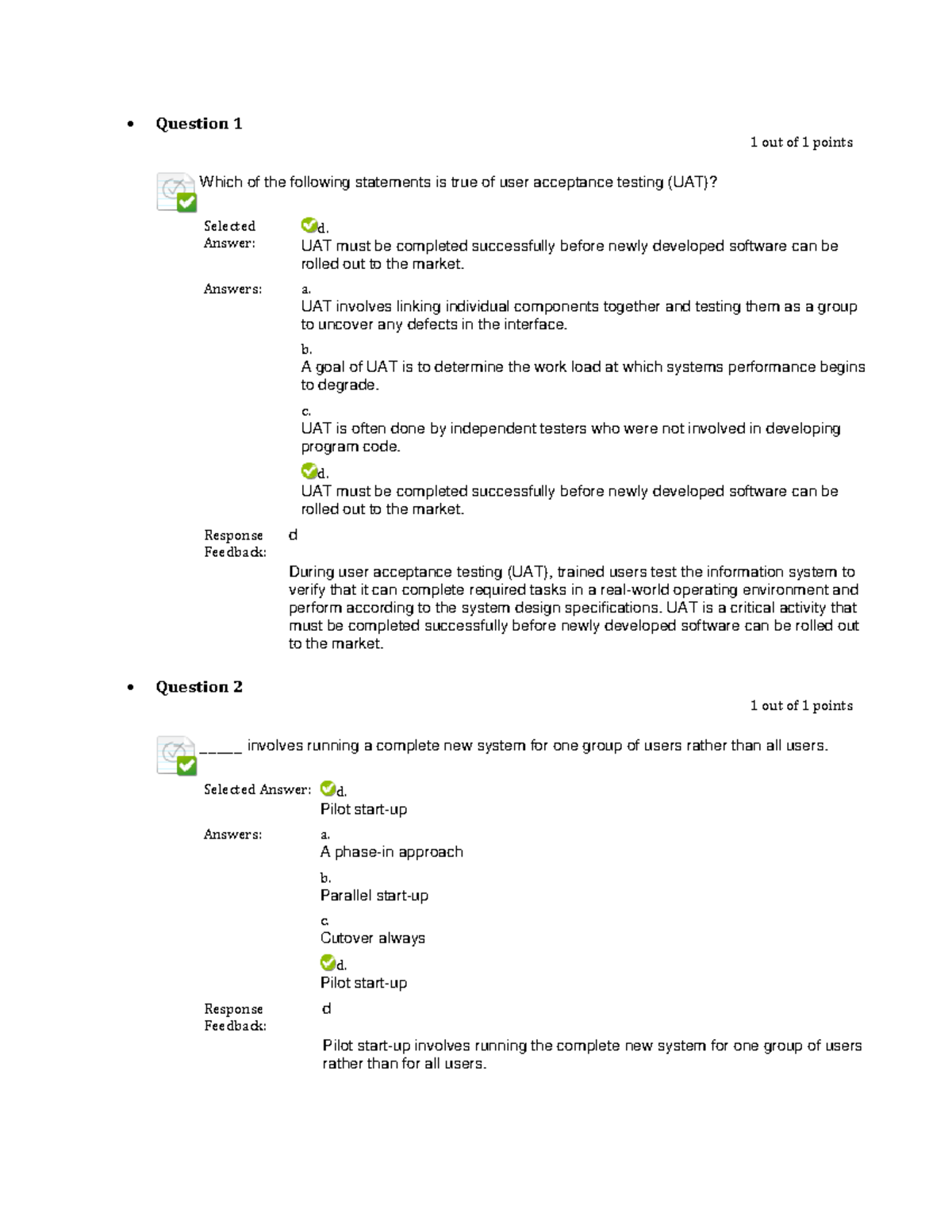 Quiz 14 B System Acquistion Wednesday December 07 2022 - Question 1 1 ...