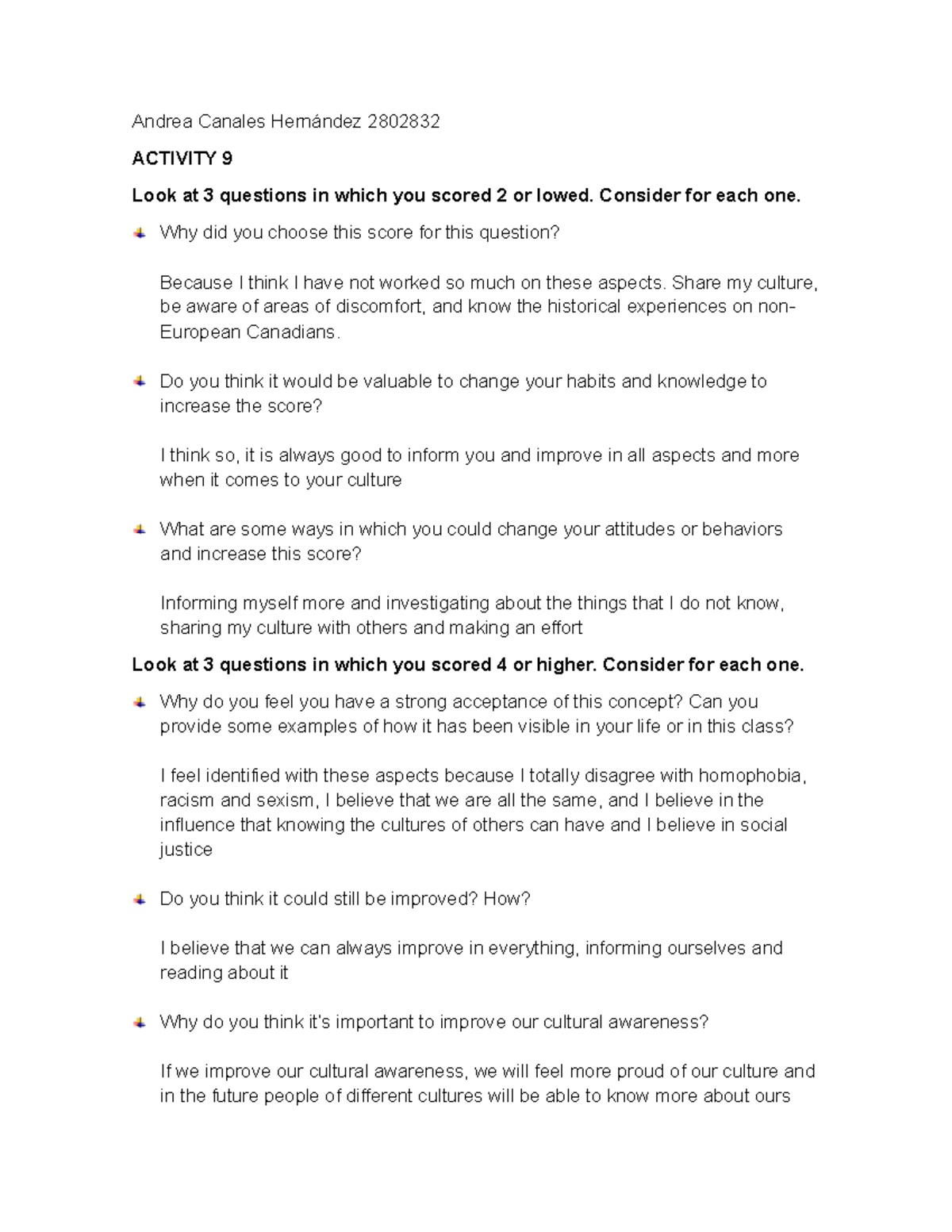 Activity 9 de tema 9 sobre cultura global - Andrea Canales Hernández ...