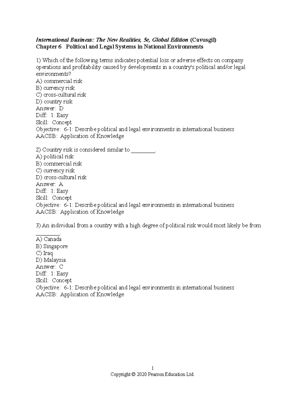 Chapter 6 - MGT 440 - International Business: The New Realities, 5e ...
