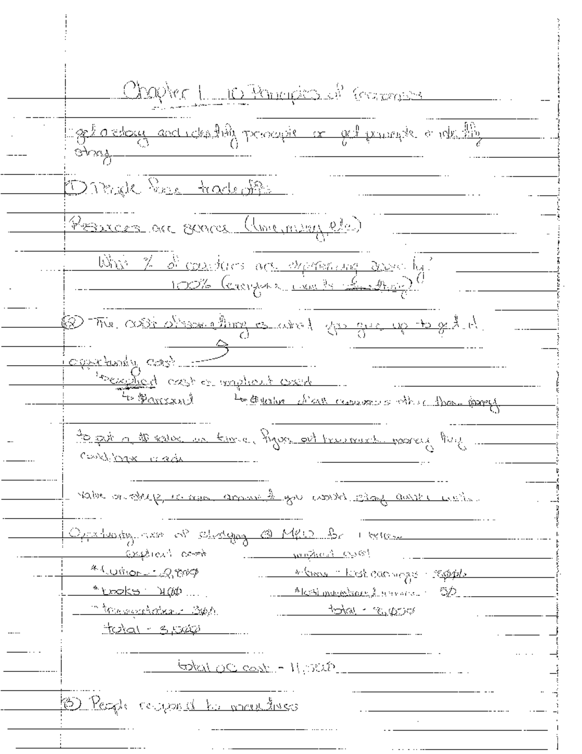 Lecture notes, all lectures - Written notes - Econ 1101 - Studocu