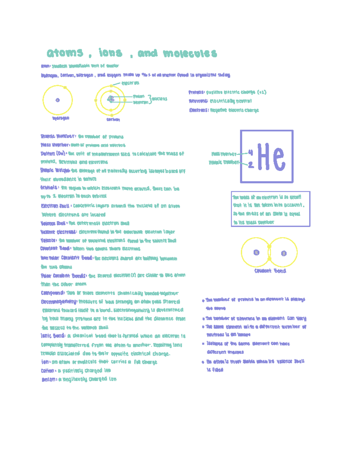 Atoms, Ions, and Molecules - atoms ions and molecules ...