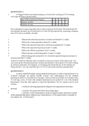 Animal Genetics Lecture 3 and 4 - Animal Genetics – Lecture 3 & 4 ...