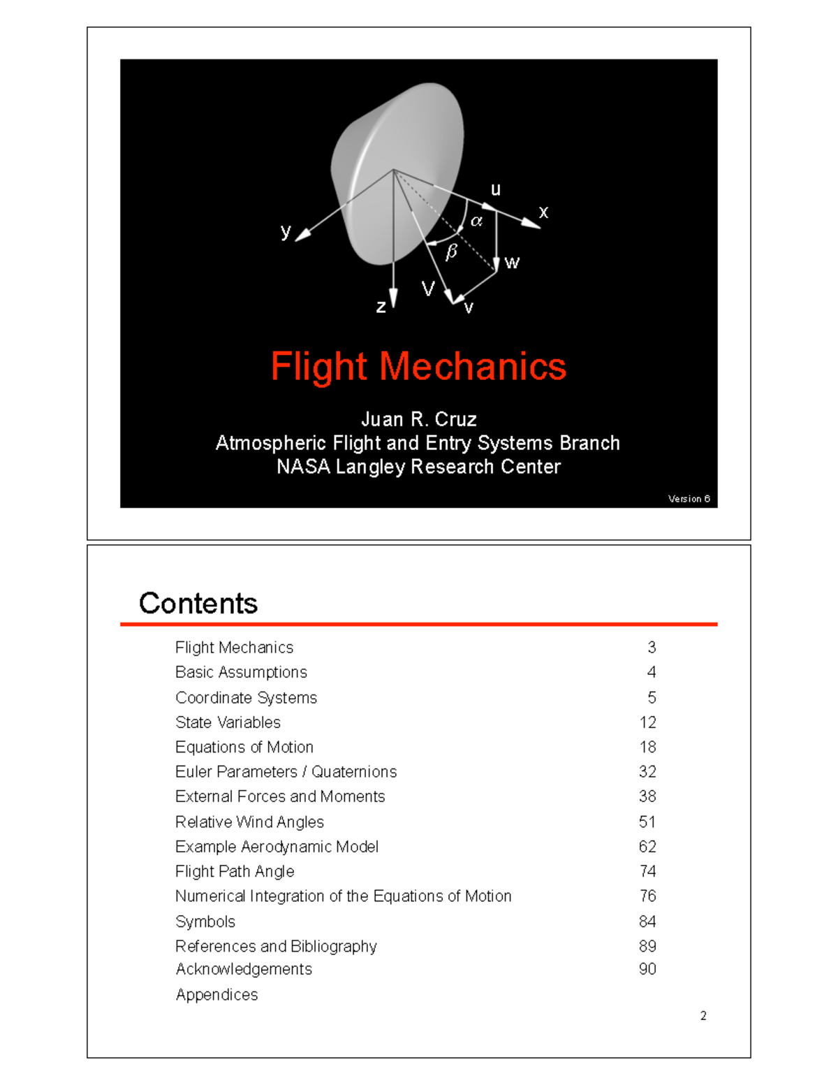 Flight Mechanics Lecture Notes V6 - 1 Flight Mechanics Juan R. Cruz ...