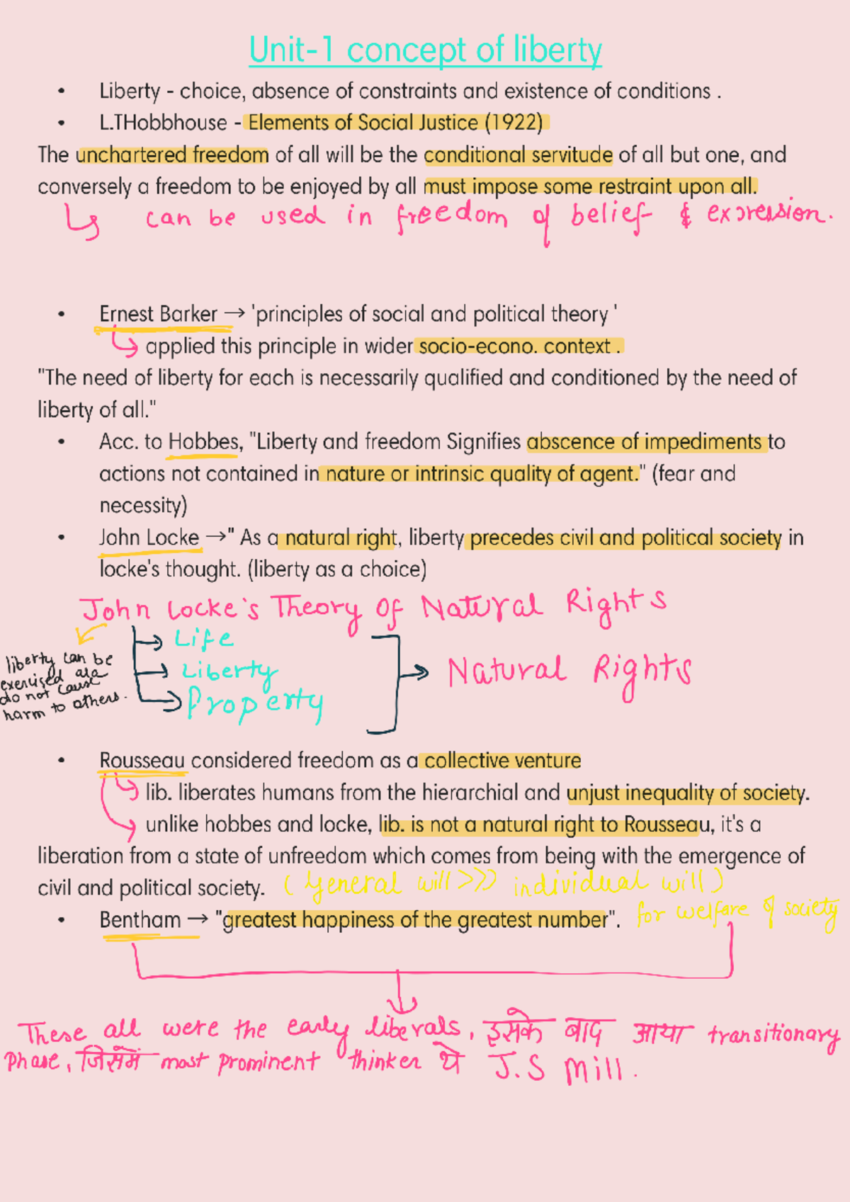 Liberty - BA(hons) political science - Studocu