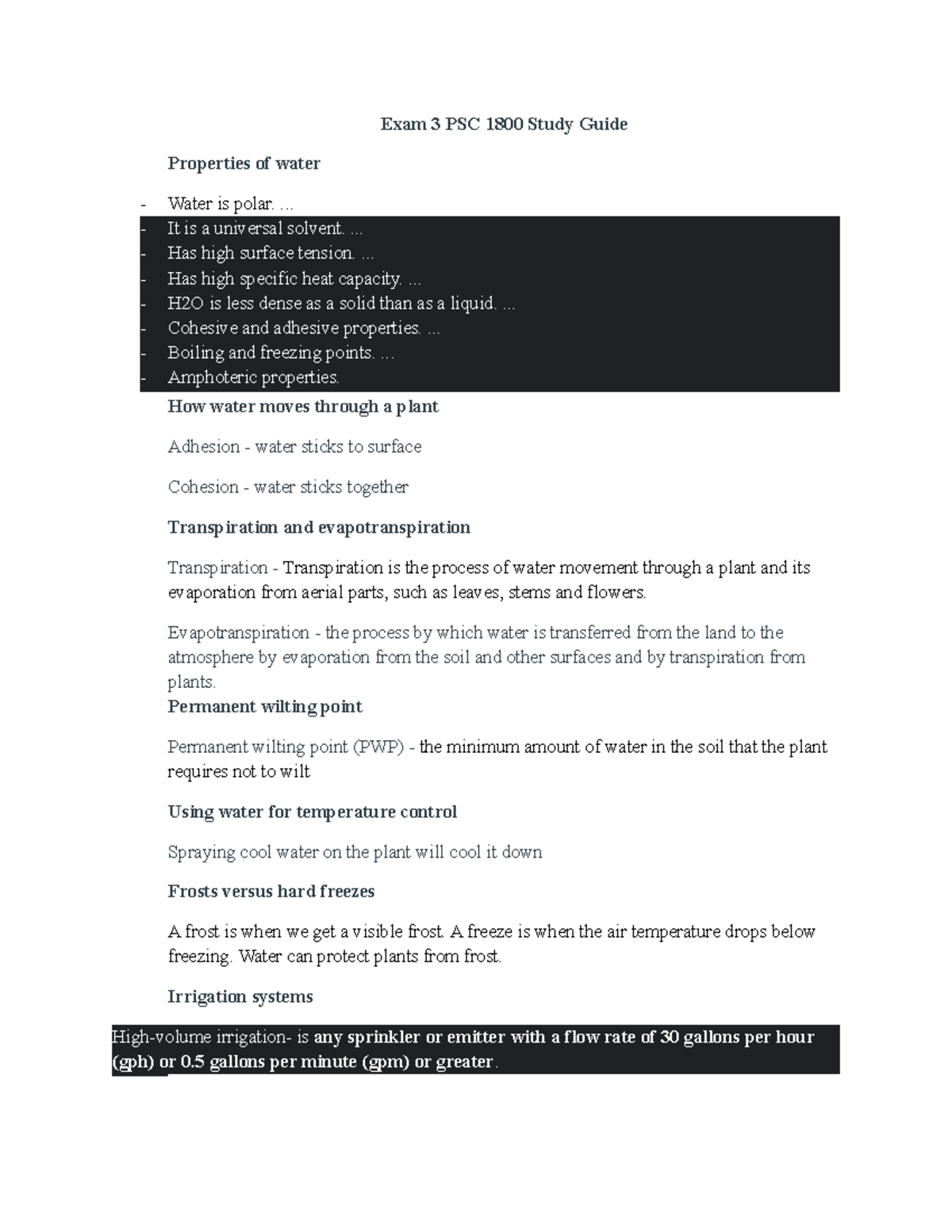 Exam 3 PSC 1800 Study Guide - Exam 3 PSC 1800 Study Guide Properties of ...