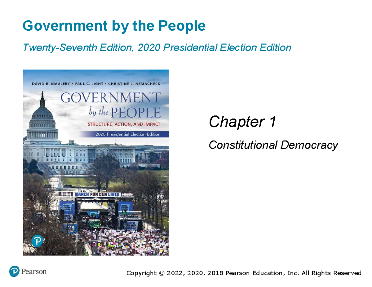 Chapter 1nn - Government by the People Twenty-Seventh Edition, 2020 ...