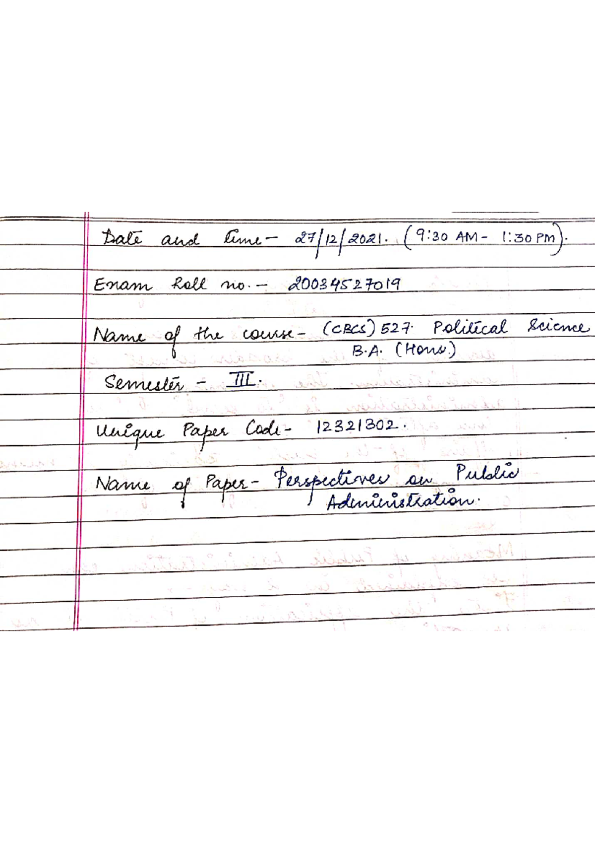 2003 4527019 Answer 2 PUB AD. - Political science - Studocu