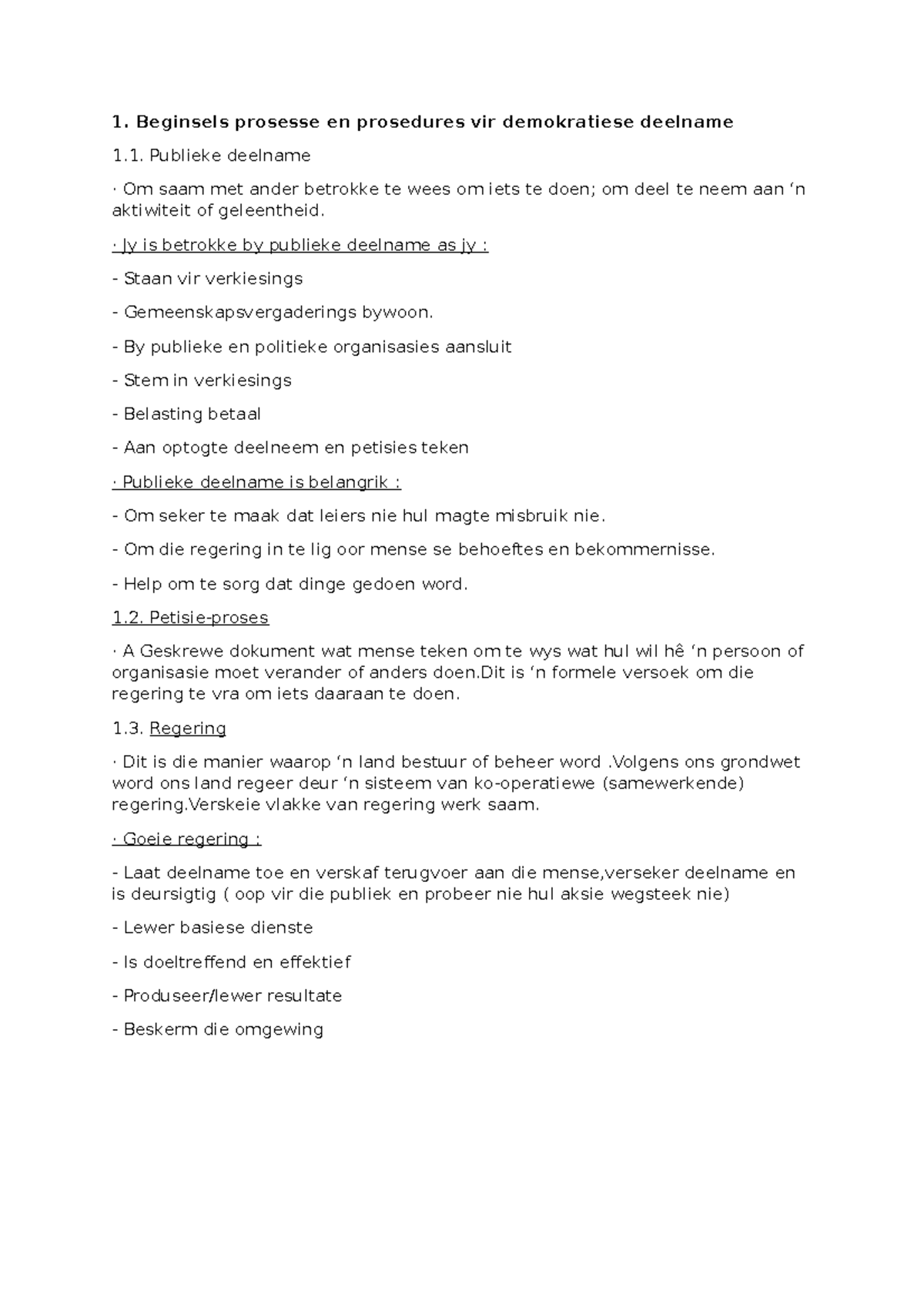 Lewensorientering Graad 11 - 1. Beginsels prosesse en prosedures vir ...