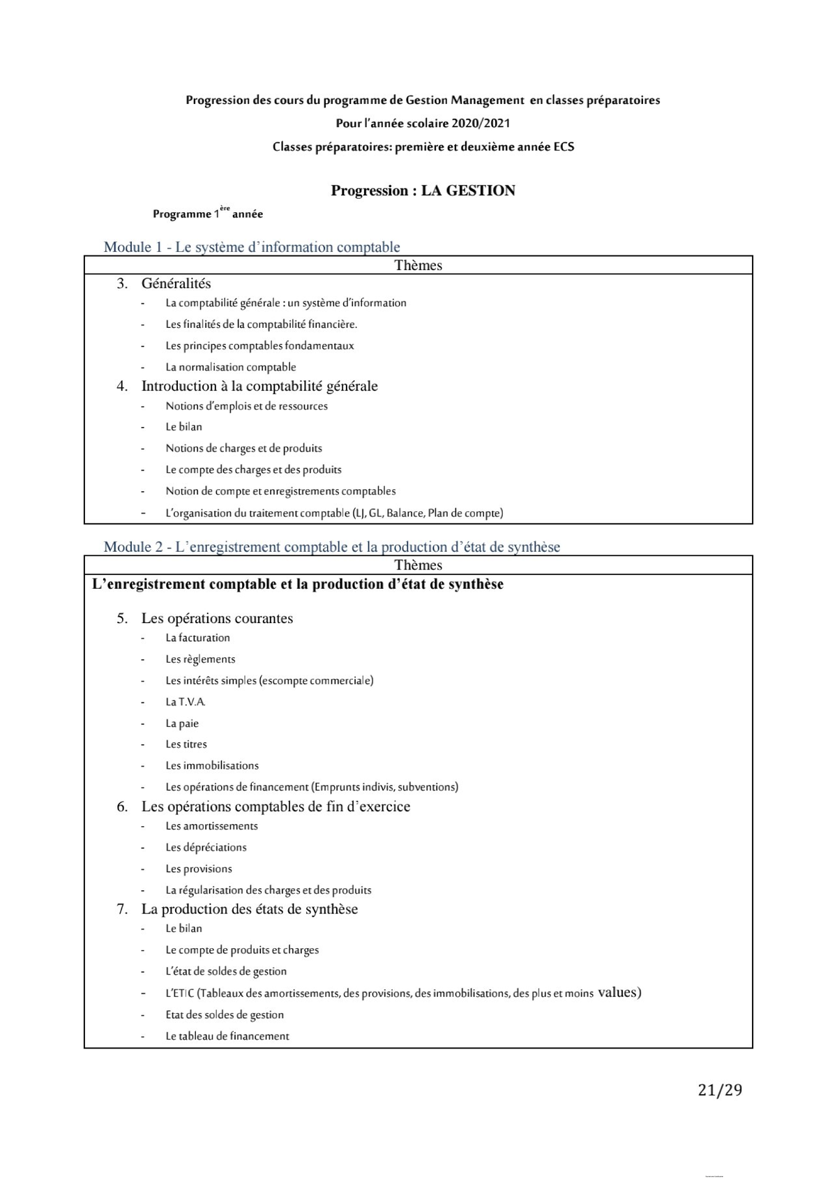 1-Programme TQG CPGE ECT - managment - Studocu
