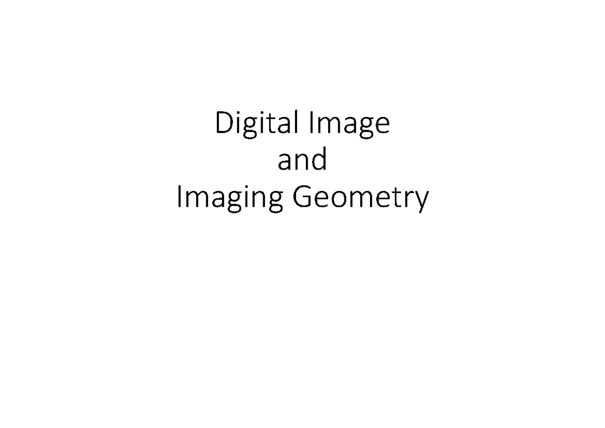 Imaging Geometry - Warning: TT: undefined function: 32 Digital Image ...