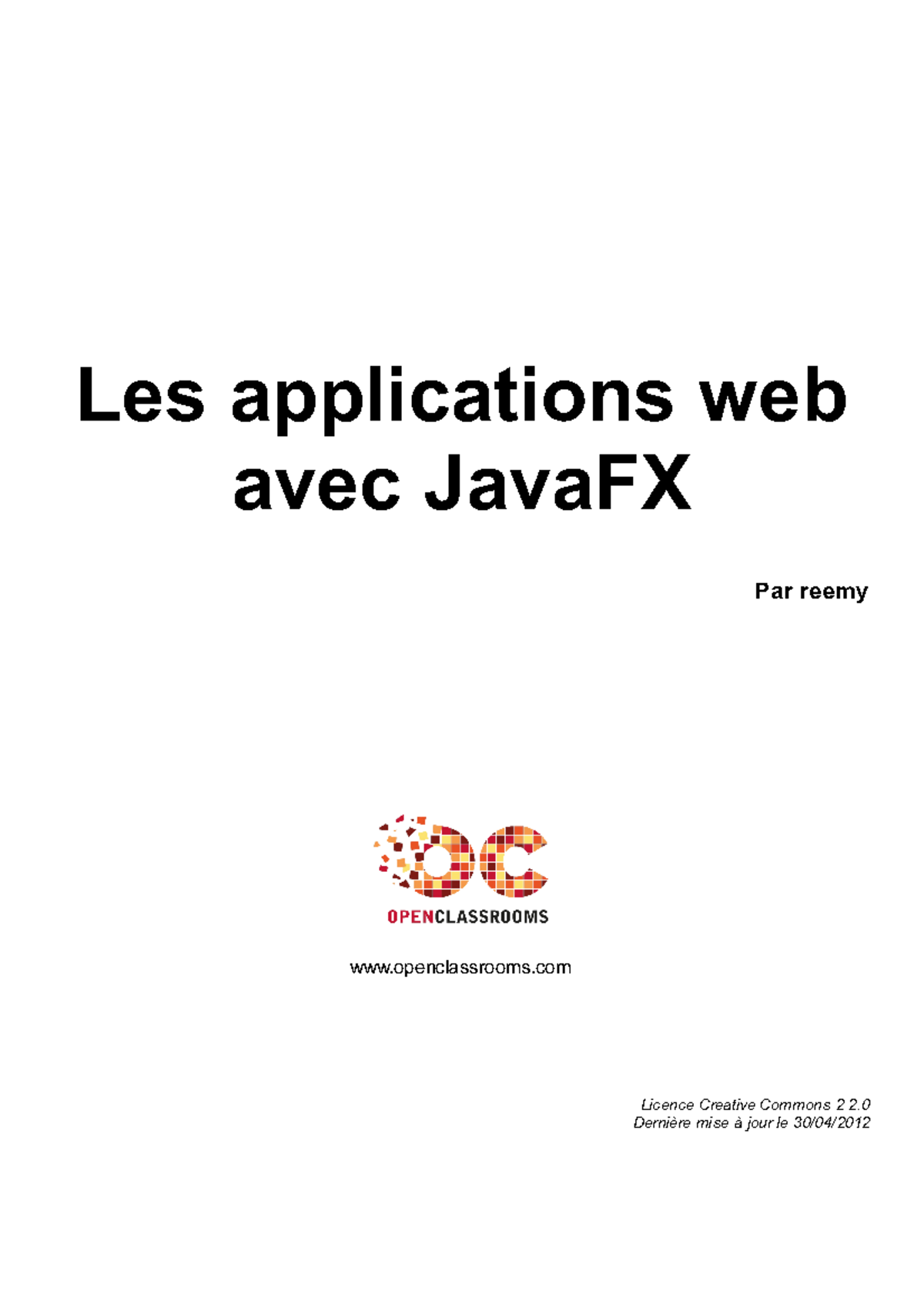 les applications web avec javafx - Les applications web avec JavaFX Par ...