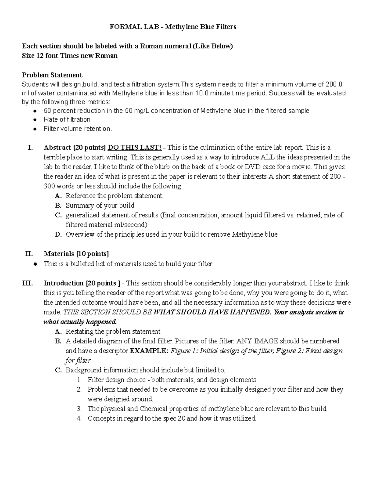 2023 Formal LAB - Methylene Blue Filters - FORMAL LAB - Methylene Blue Filters Each section ...