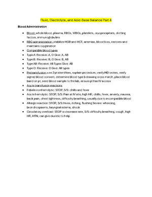 Fluid,electrolyte,and acid base part 2 - Fluid, Electrolyte, and Acid ...