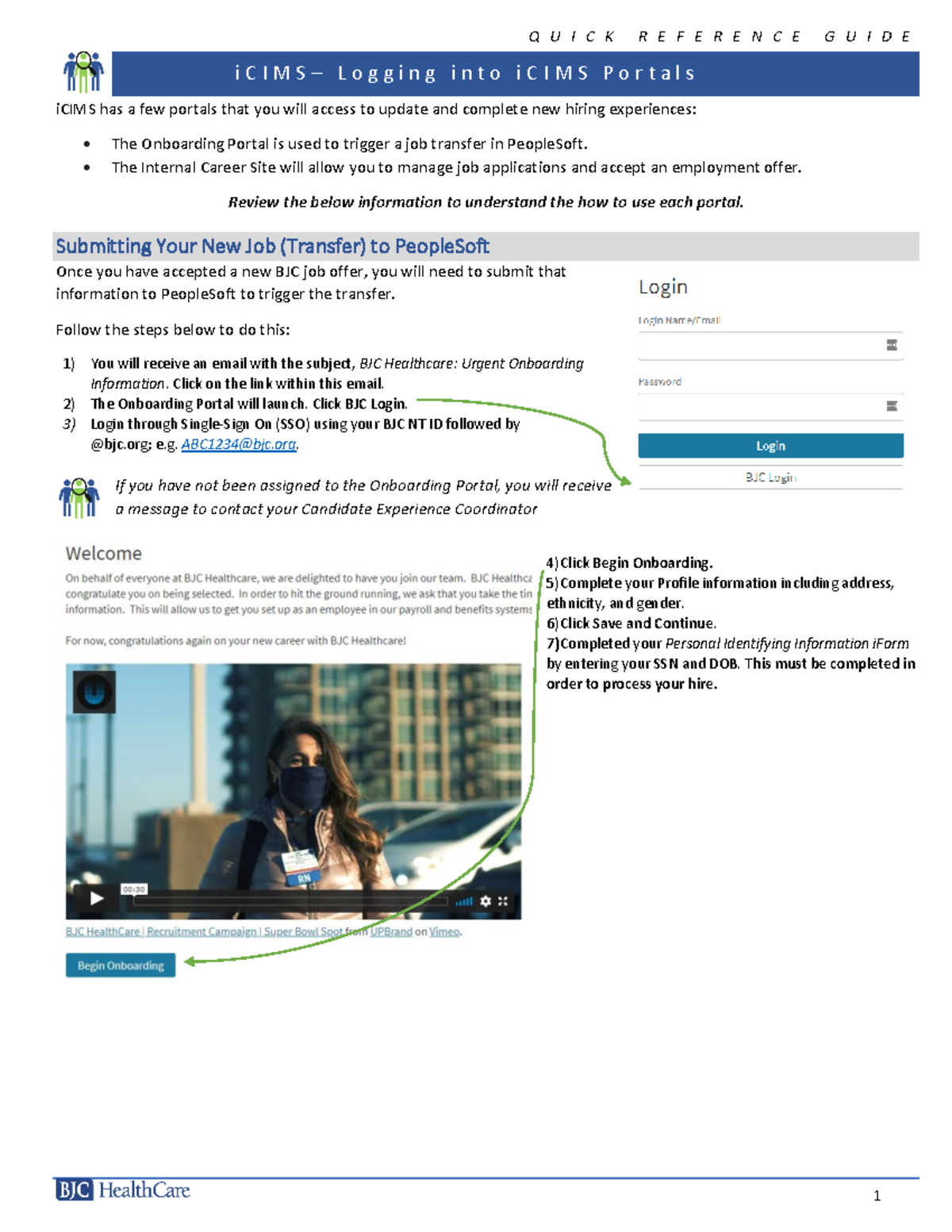 I CIMS Portal Login for Internal Candidates - 1 i C I M S – L o g g i n ...