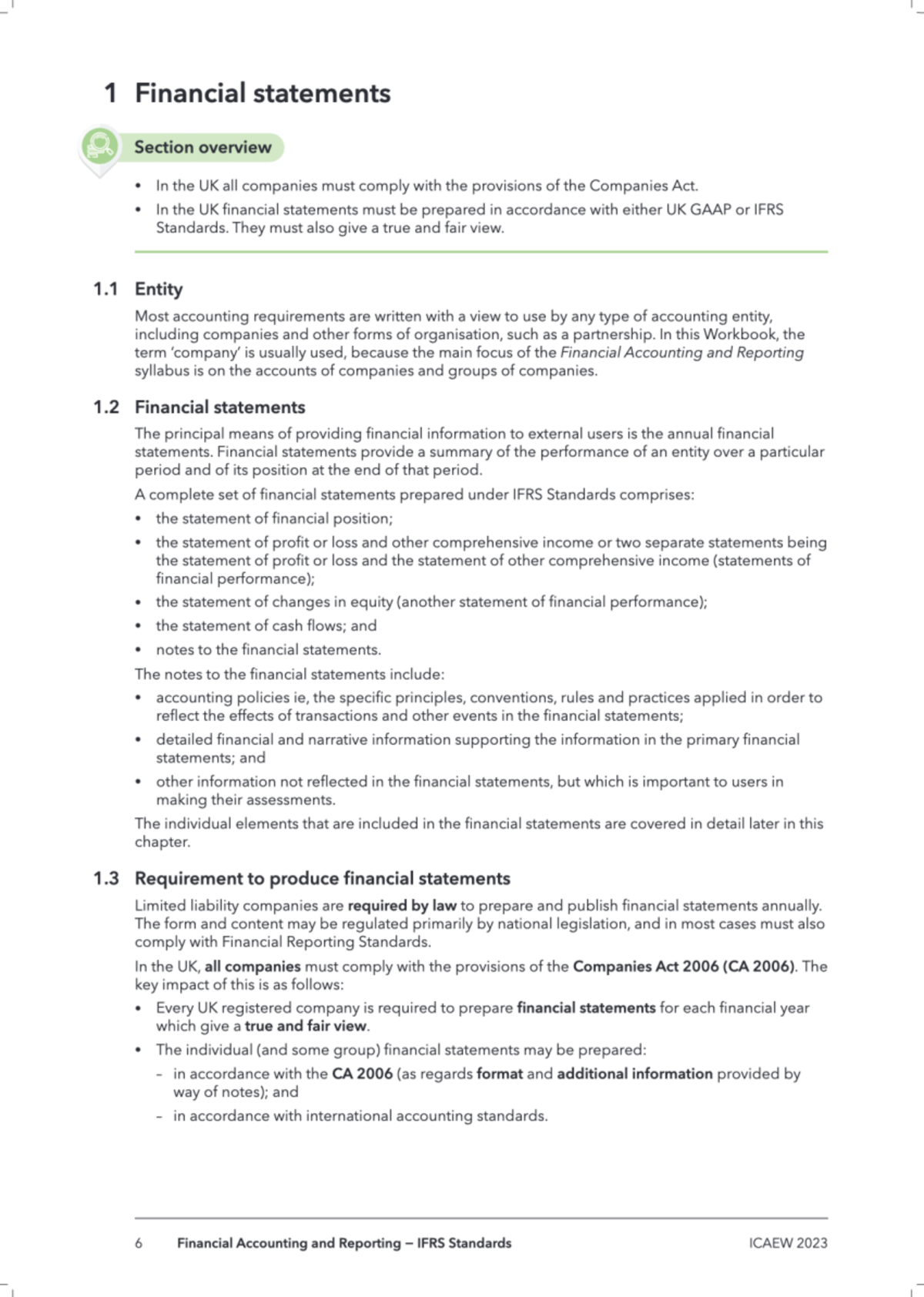 FAR workbook chapter 1 - Studocu