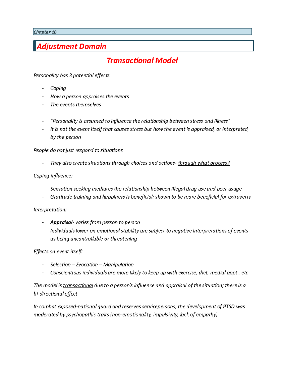 Chapter 18 - Chapter 18 Adjustment Domain Transactional Model ...