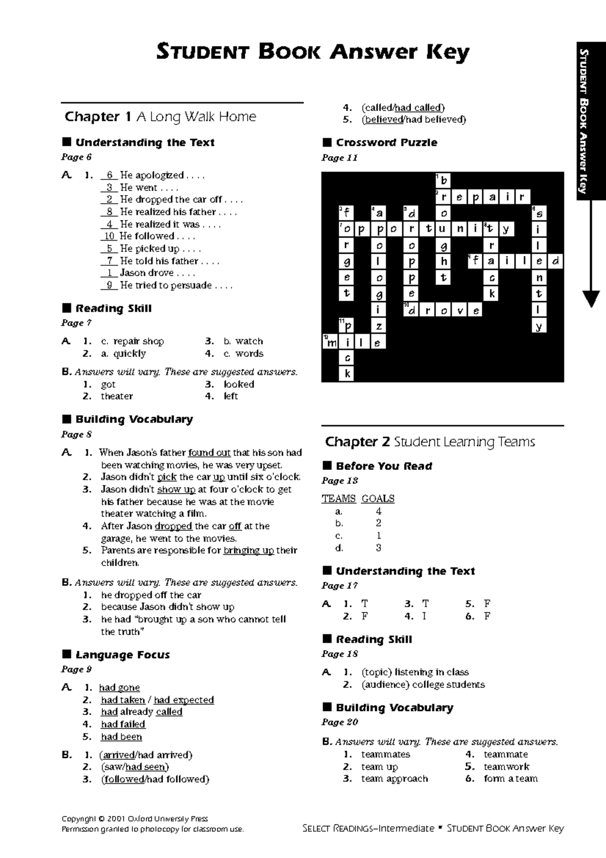 Select Readings Intermediate - Answer Key [www.languagecentre.ir ...