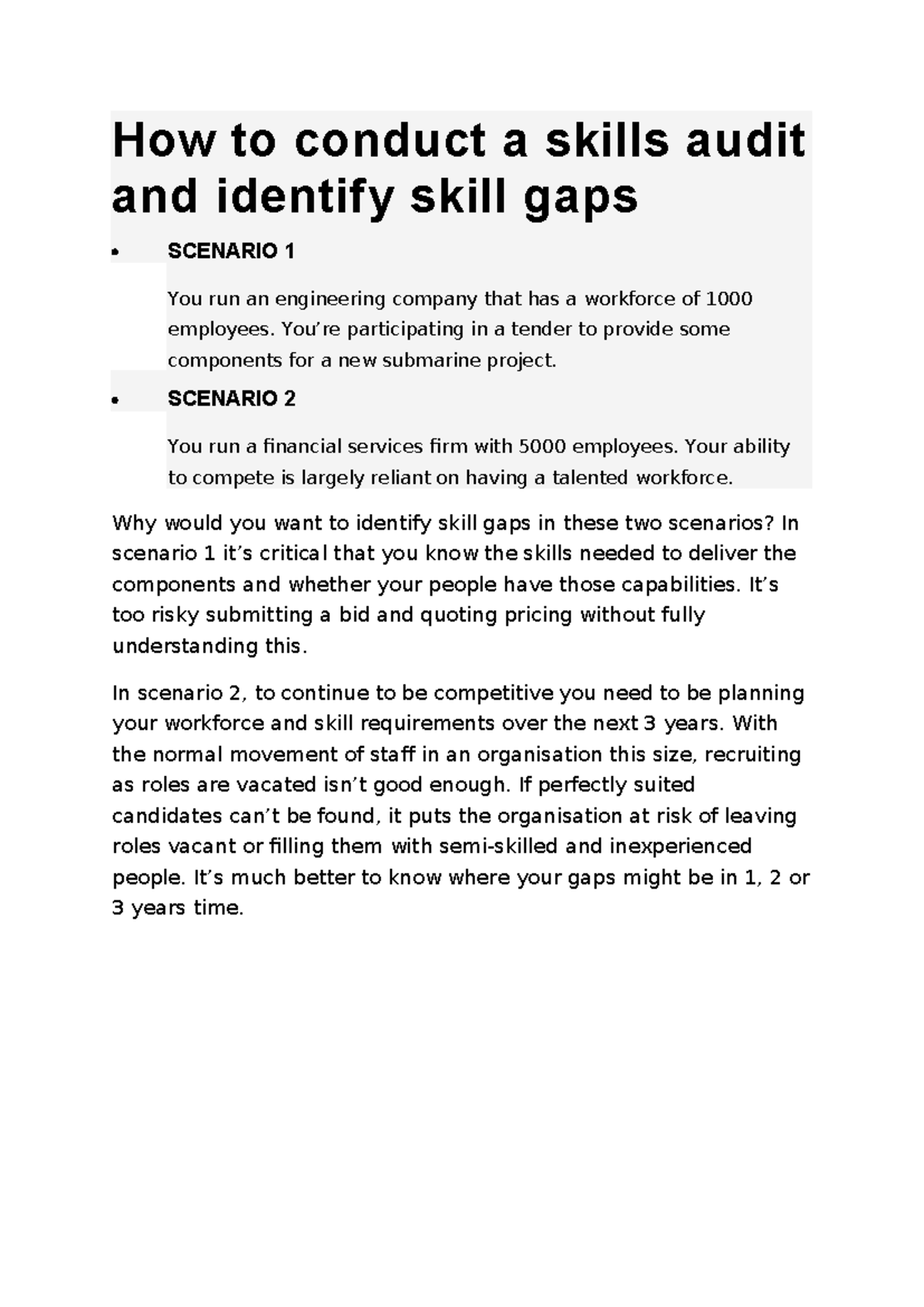 How to conduct a Skills Audit - step by step - How to conduct a skills ...