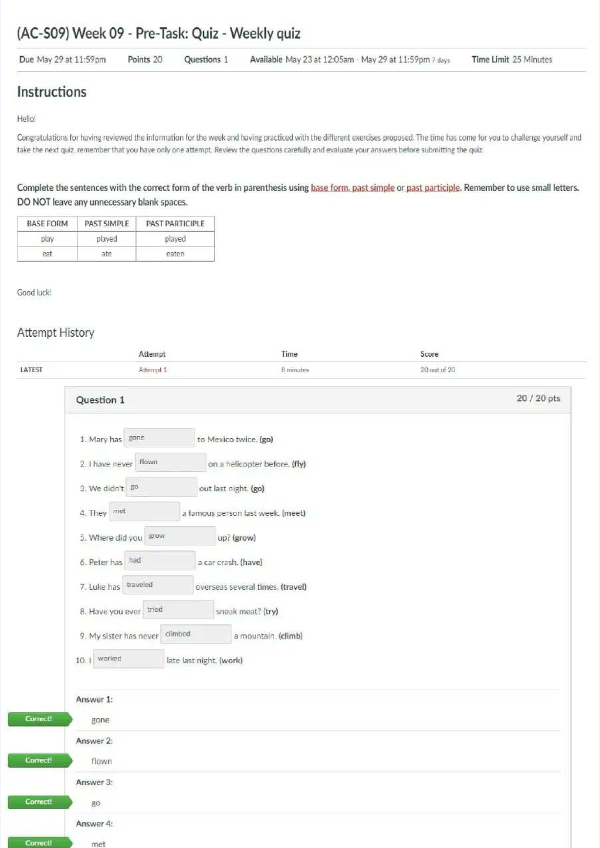 AC s09 week 09 quiz weekly Ingles 4 - Ingles I - Studocu