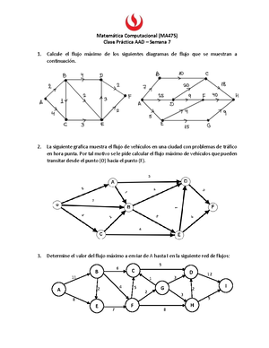 Problema del flujo máximo - Algoritmo de Ford-Fulkerson - Redes de ...