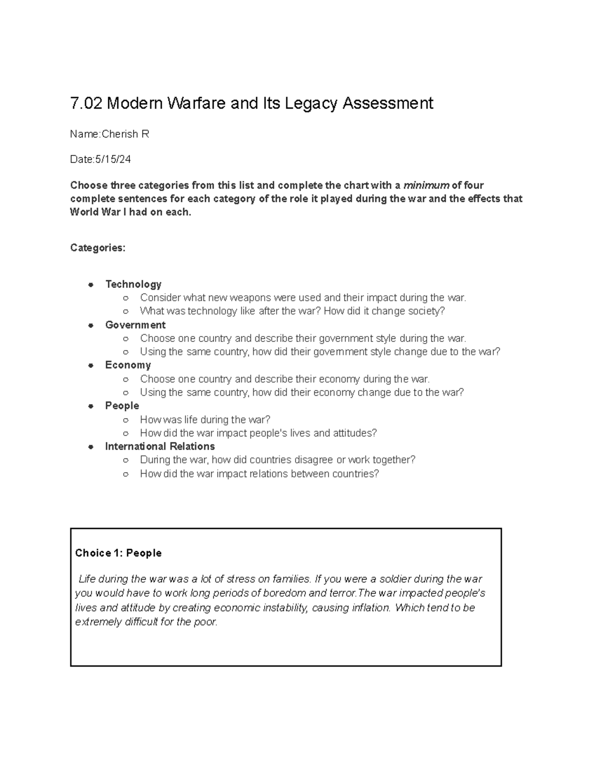 Copy of 7.02 v23 - Please put it in ur own words - 7 Modern Warfare and ...
