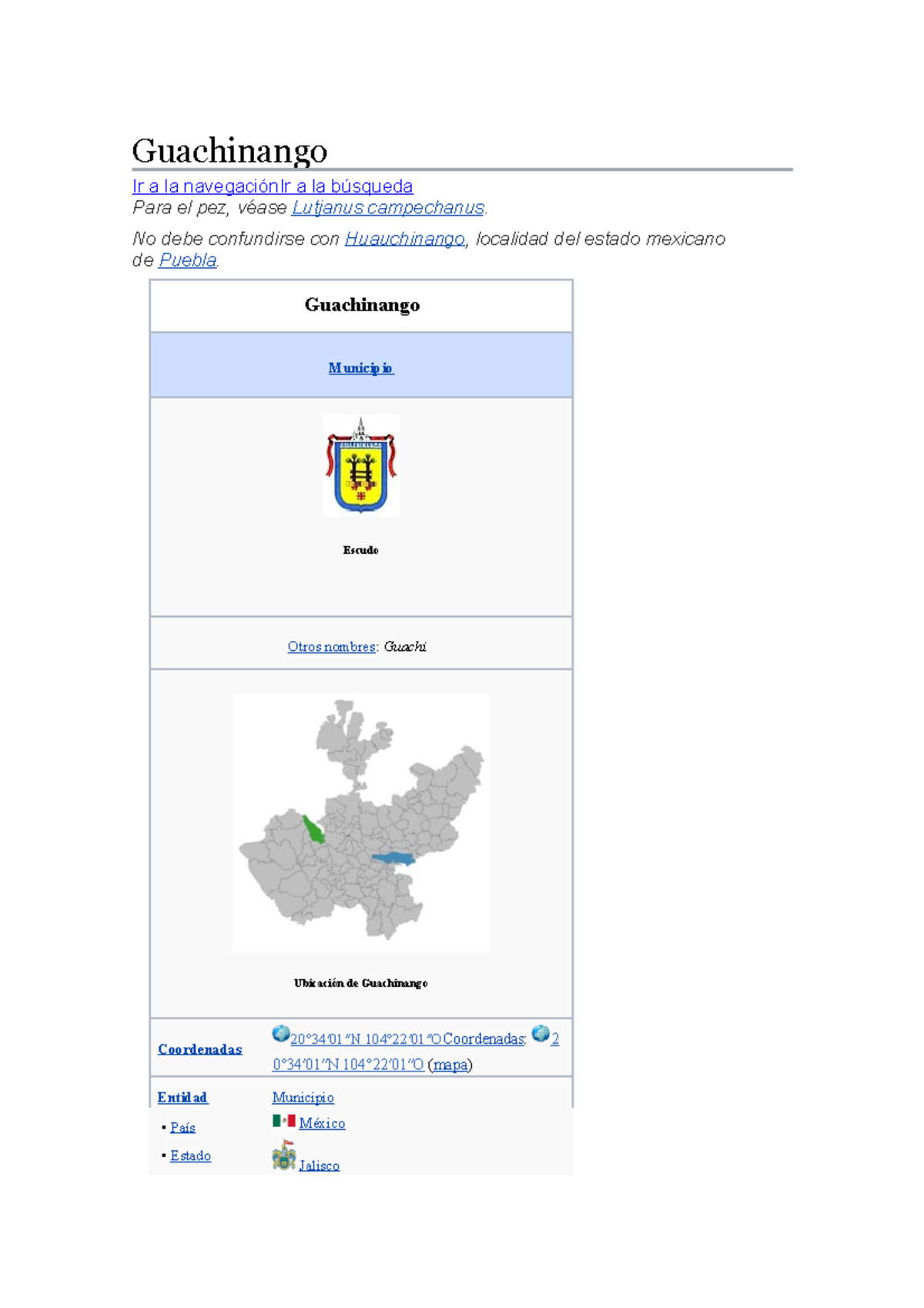 Guachinango - jostin - Guachinango Ir a la navegación Ir a la búsqueda ...