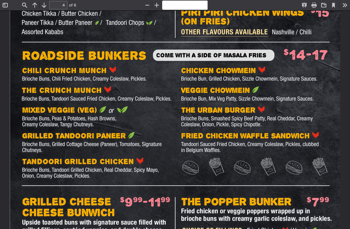 Holy Shakes-Take Out Menu-web.pdf 6 - $ Roadside buNkers 14- The CRUNCH ...