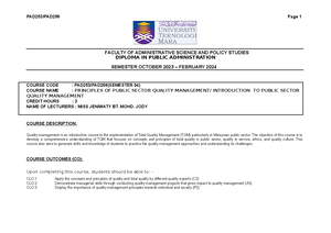 PAD390 Written Assignment - FACULTY OF ADMINISTRATIVE SCIENCE & POLICY ...