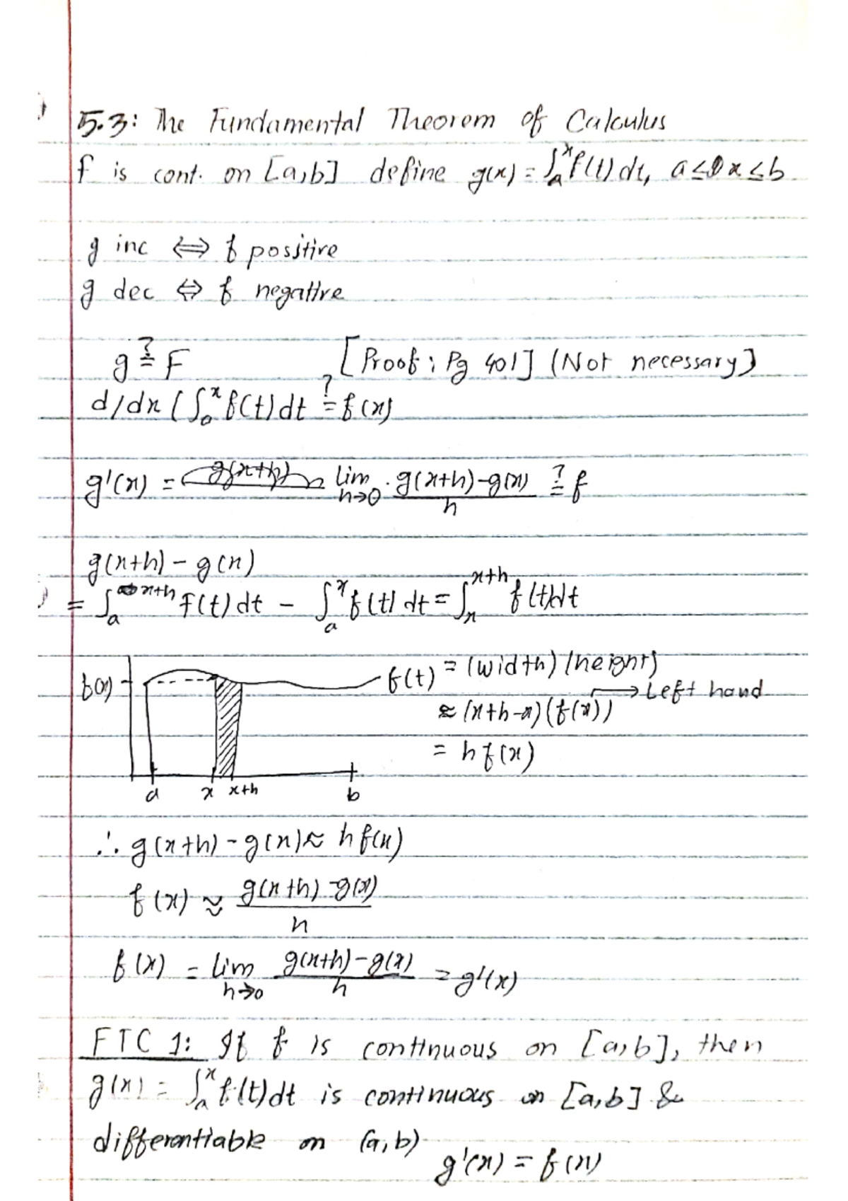 The Fundamental Theorem of Calculus - MTH 151 - Studocu