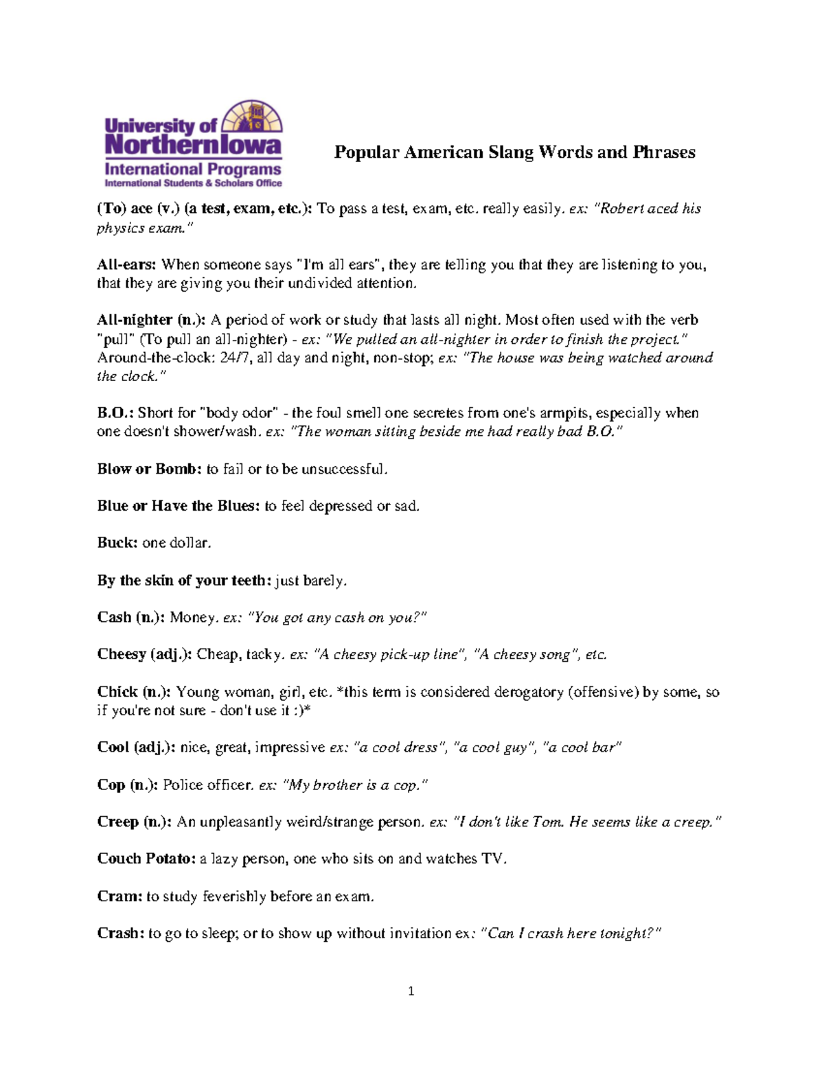 Popular american slang words and phrases - Popular American Slang Words ...