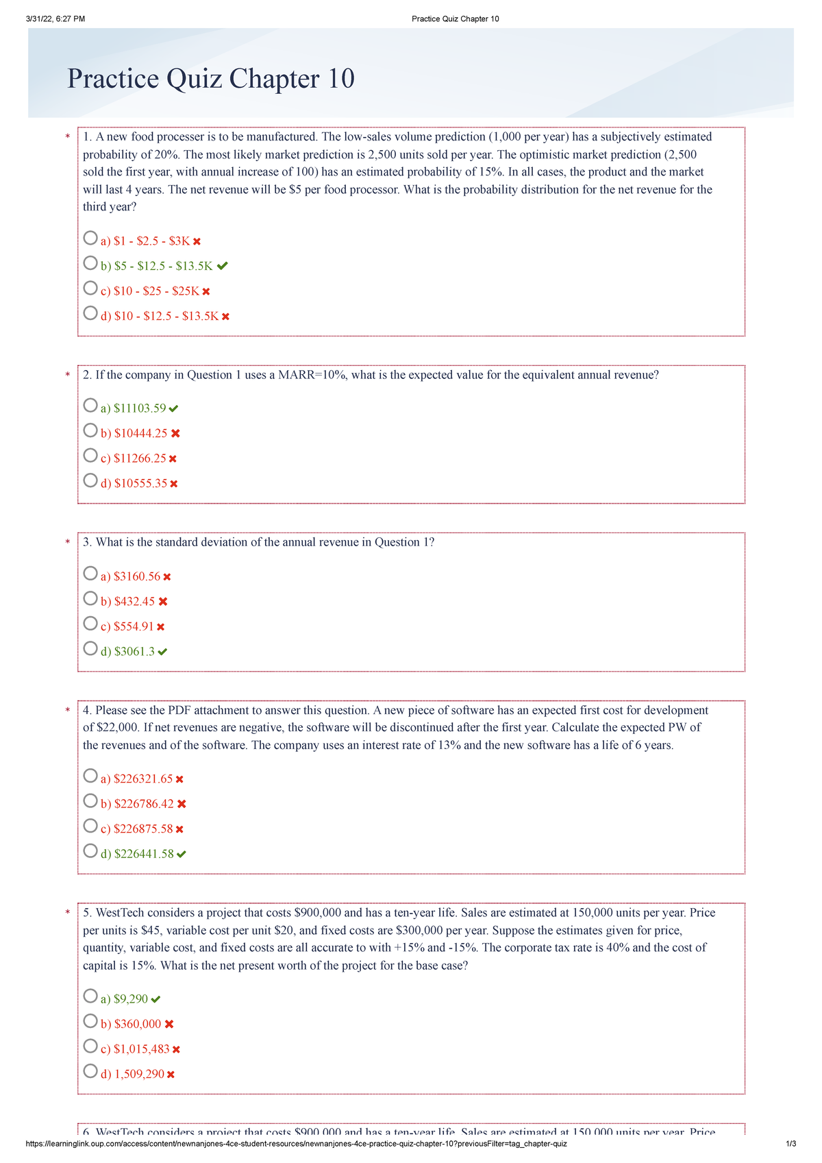 Practice Quiz Chapter 10 - - Studocu
