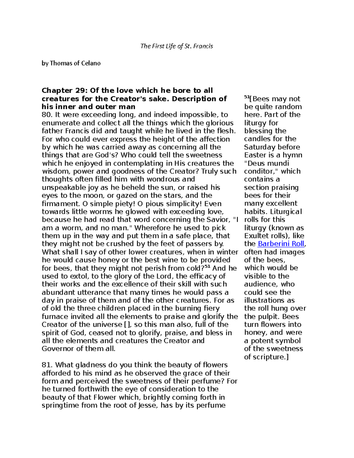 St. Francis of Assisi - ENJOY - The First Life of St. Francis by Thomas ...