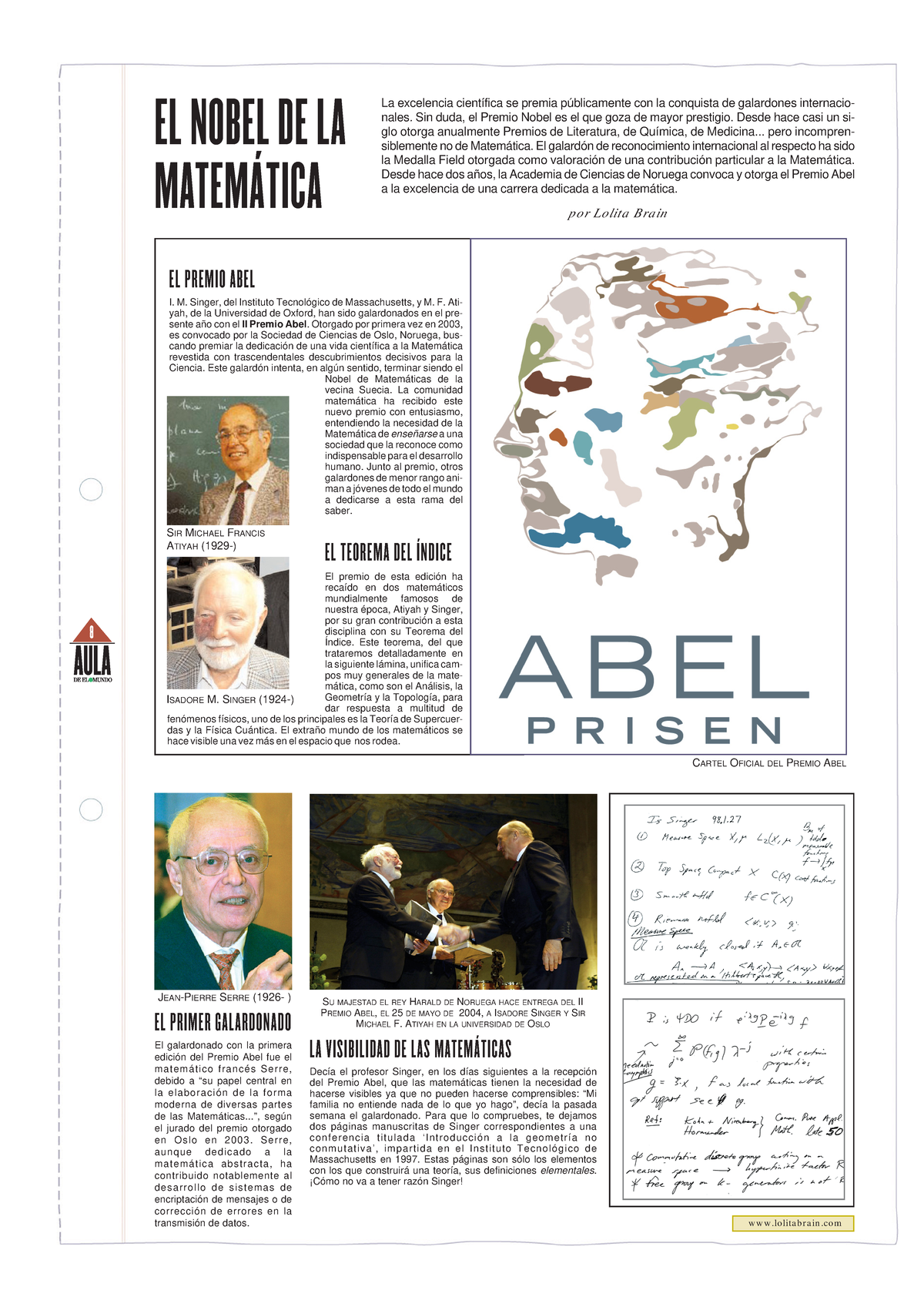 EL Nobel DE LA Matemática - JEAN -P IERRE SERRE (1926- ) El galardonado ...