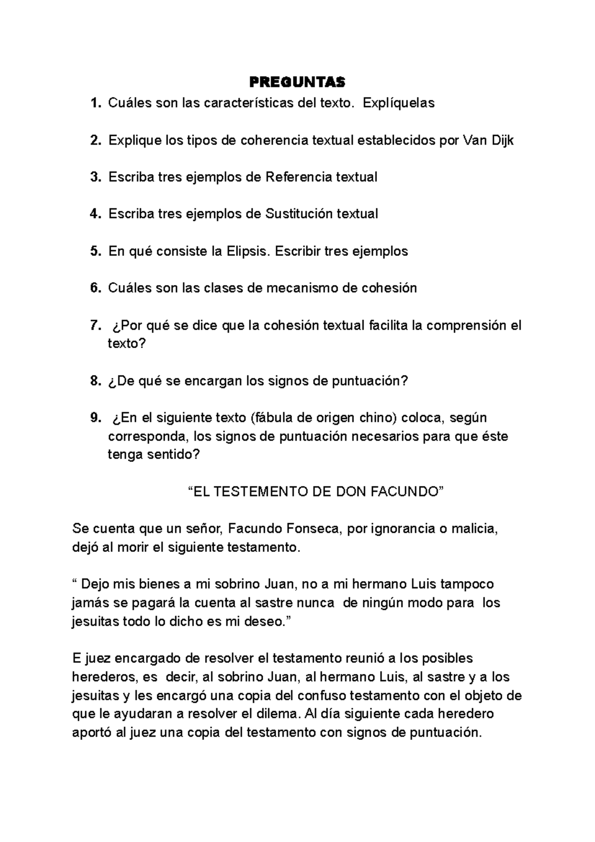 Taller el texto respuestas - PREGUNTAS 1. Cuáles son las ...