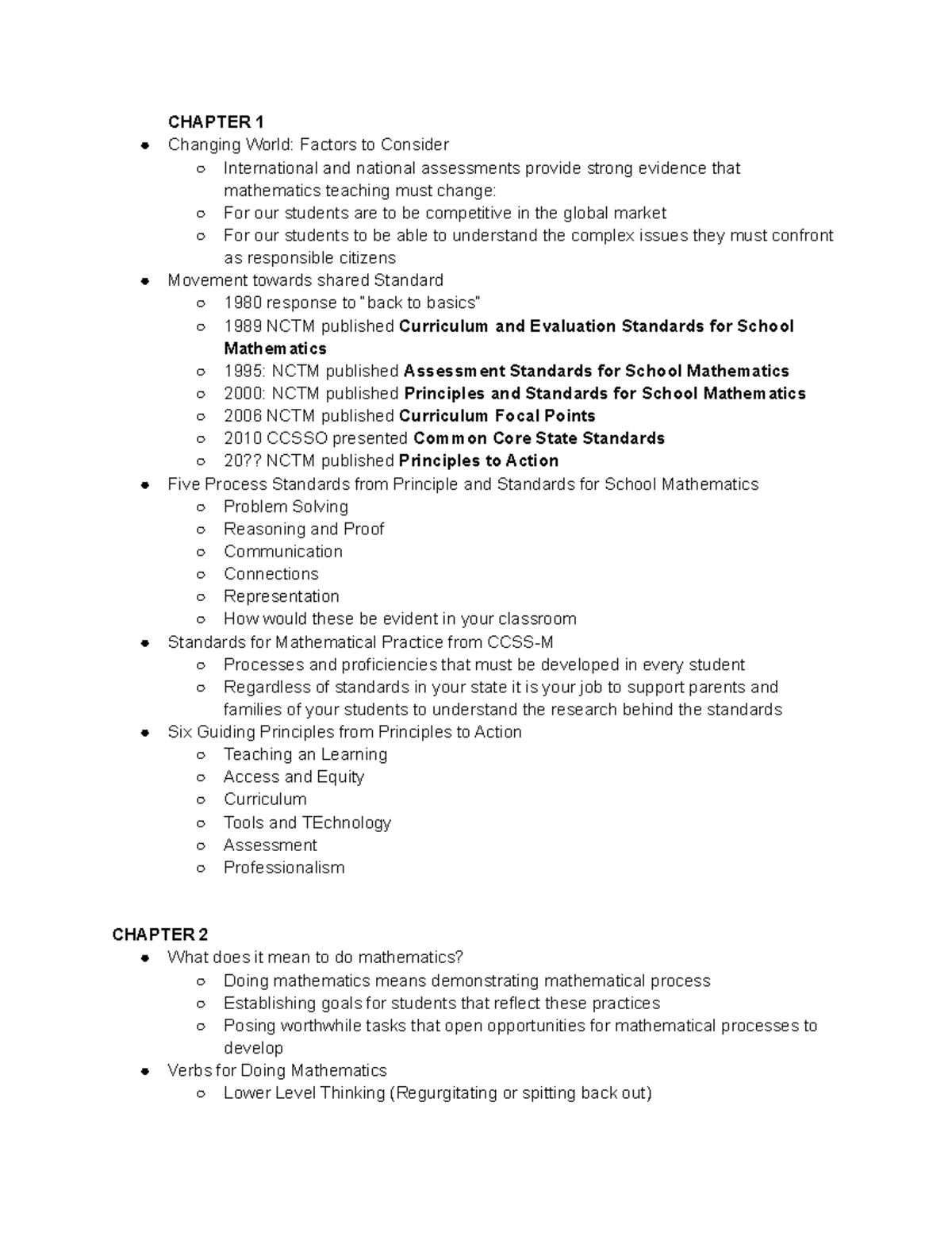 Chapter 1 and 2 Notes - CHAPTER 1 Changing World: Factors to Consider ...