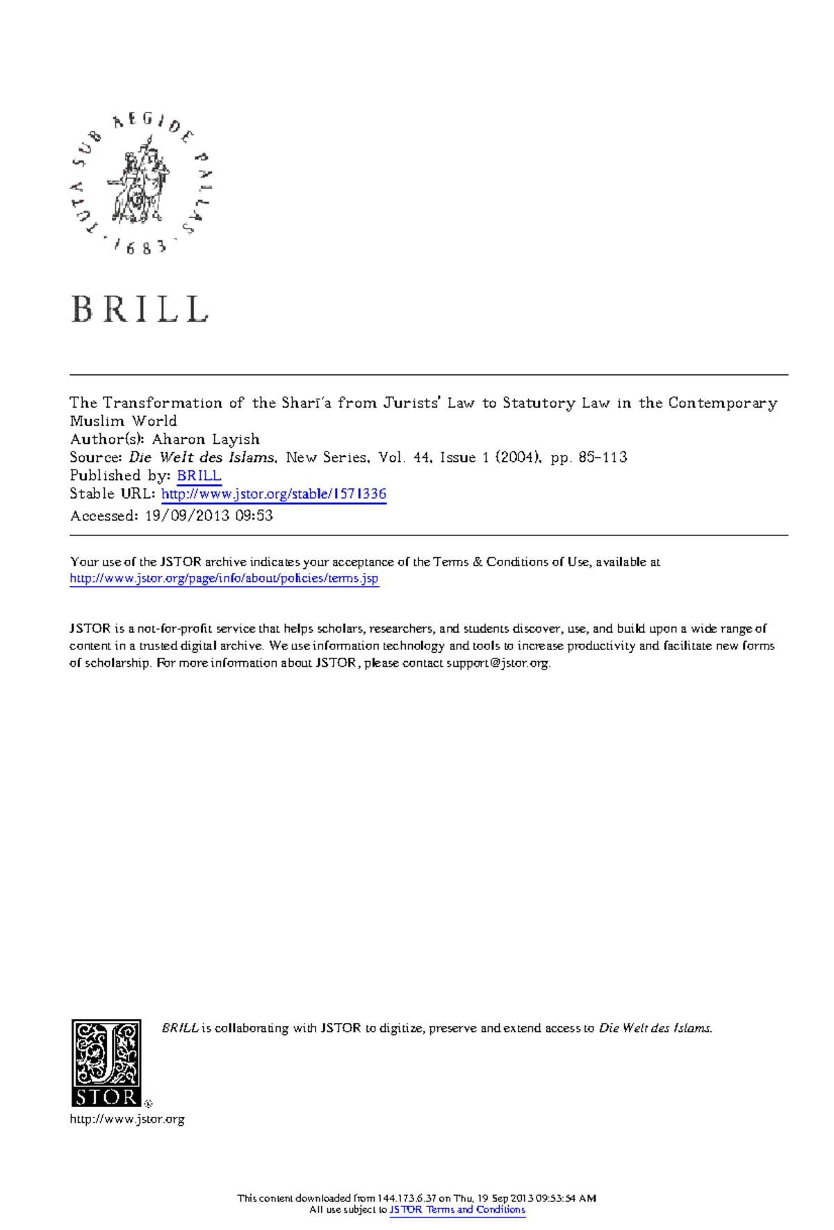 Layish Justs to Statutory - highlighted - The Transformation of the ...