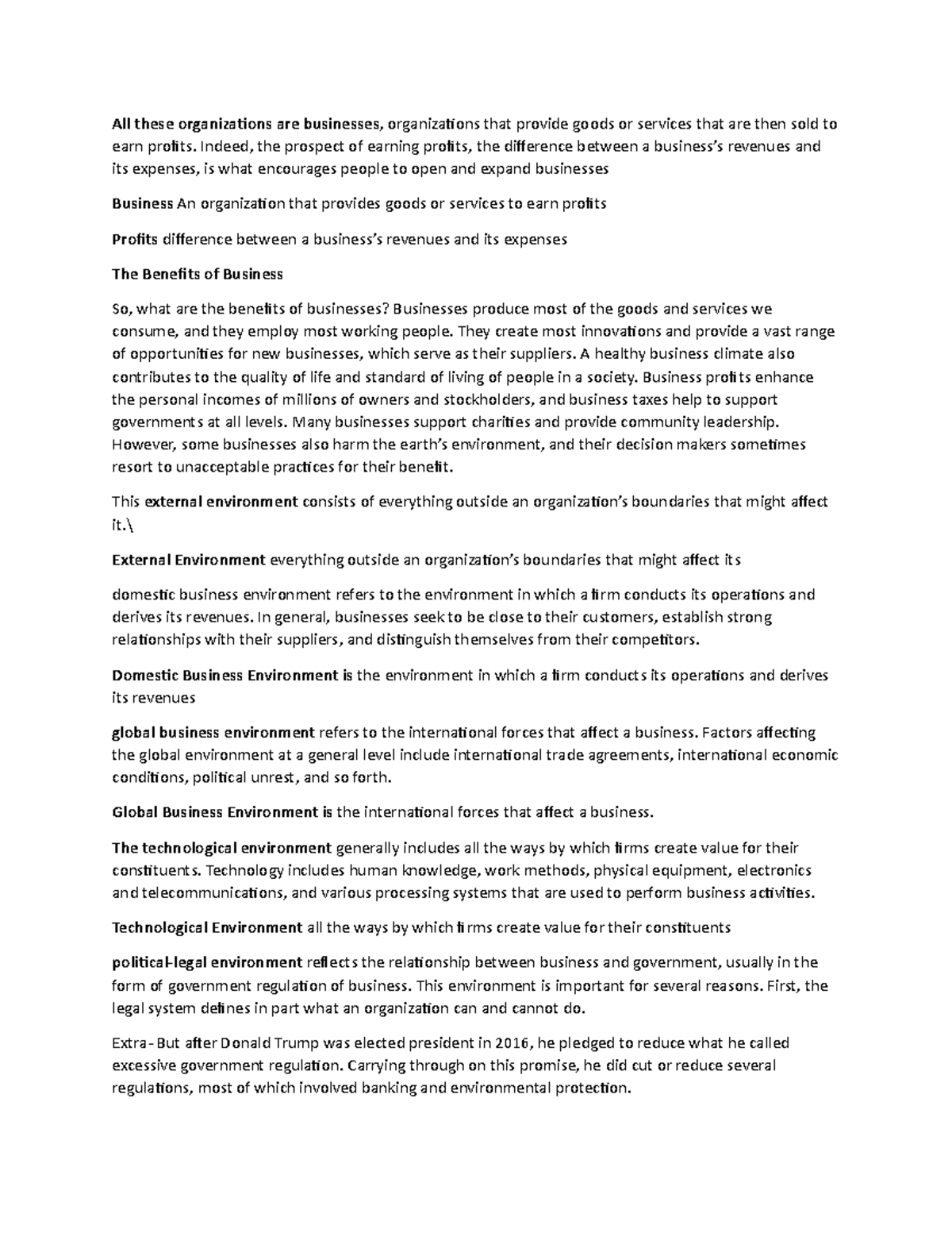 Economy Def - DOC - All these organizations are businesses ...